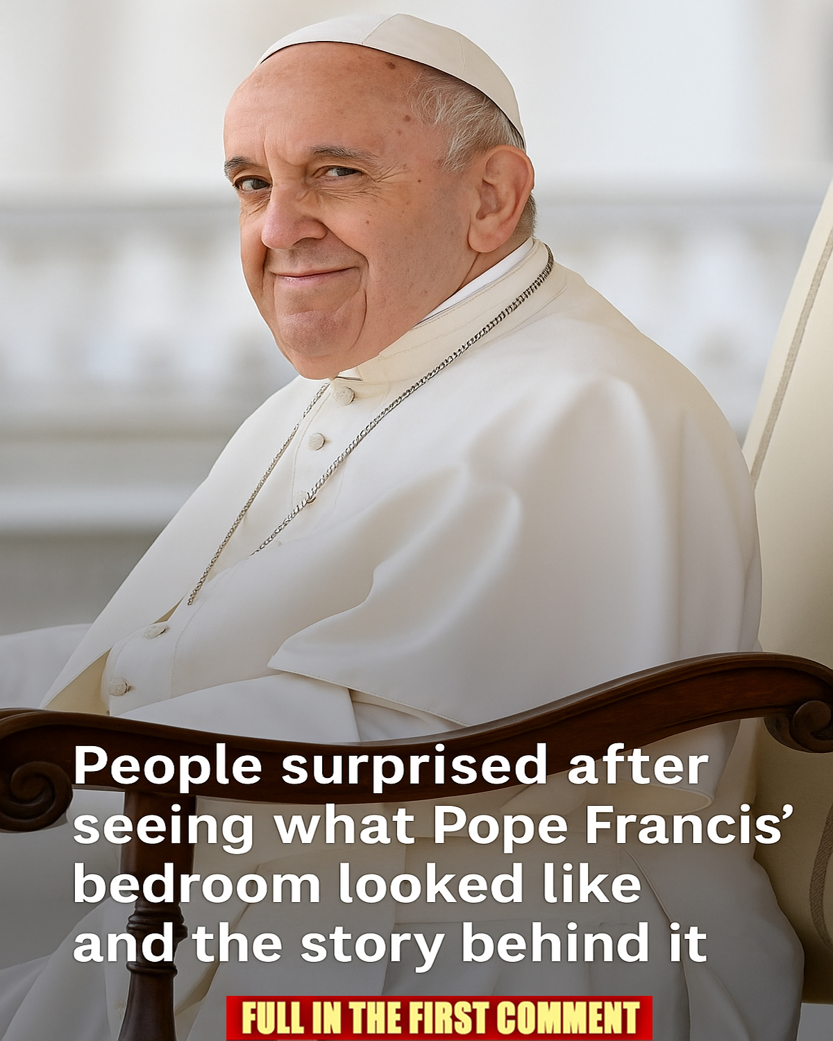 Inside Pope Francis’ Simple Bedroom and His Life of Humility