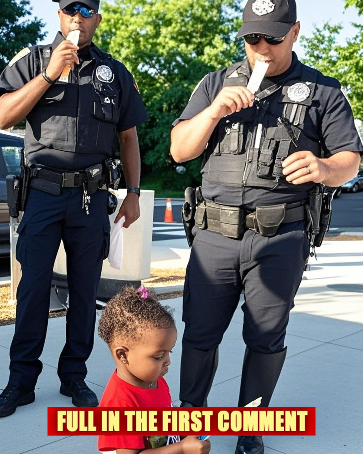 SHE WALKED RIGHT UP TO THE COPS WITH HER FREEZER POP—AND HANDED THEM A ...