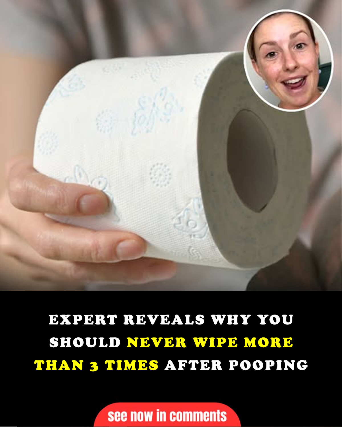 Why you should never wipe more than 3 times after pooping