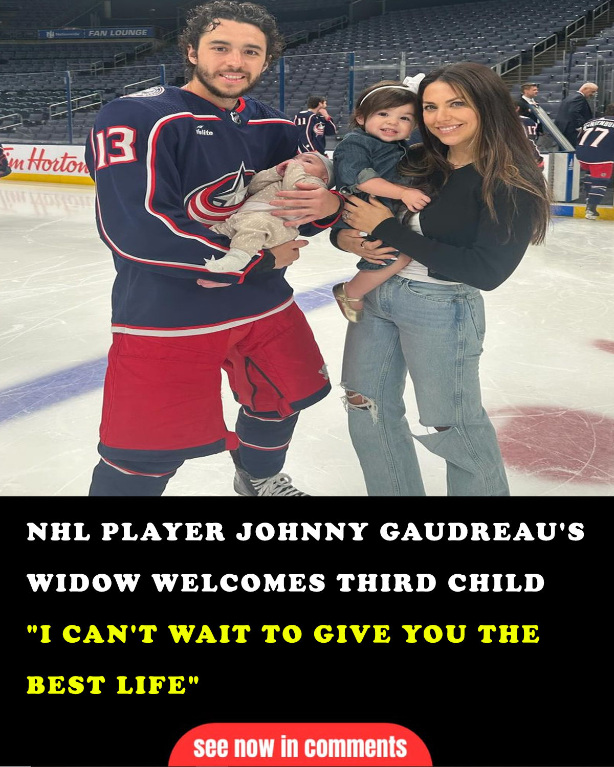Meredith Gaudreau, Widow of Late NHL Player Johnny Gaudreau, Welcomes ...