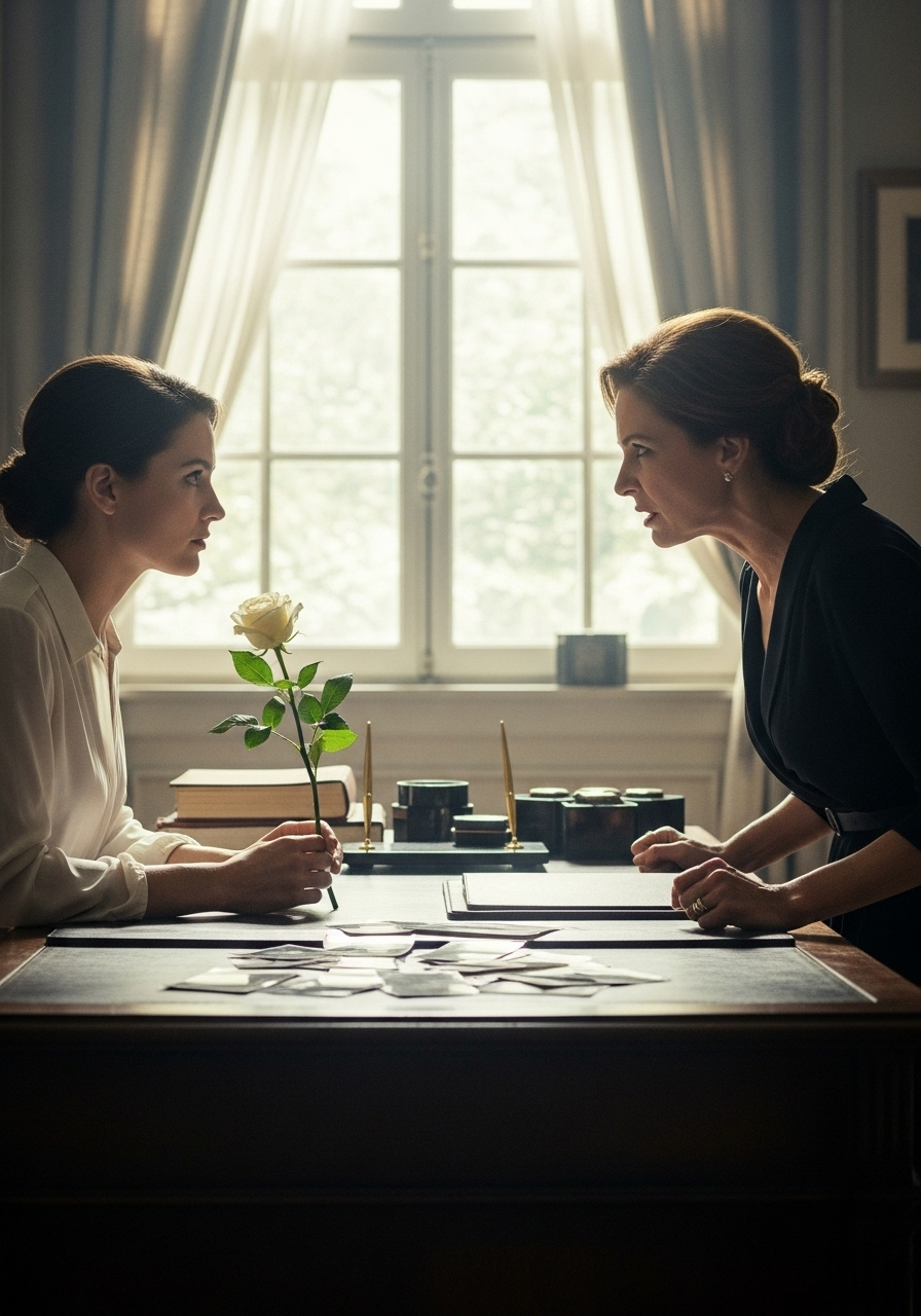 My husband's new wife showed up at my door with a greedy smirk. She ...