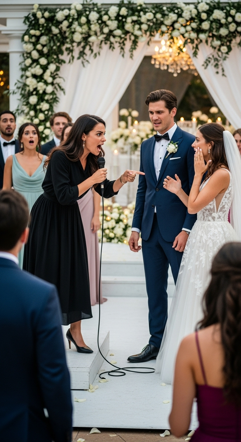 At my wedding, my sister smashed the microphone and shouted: “She stole ...